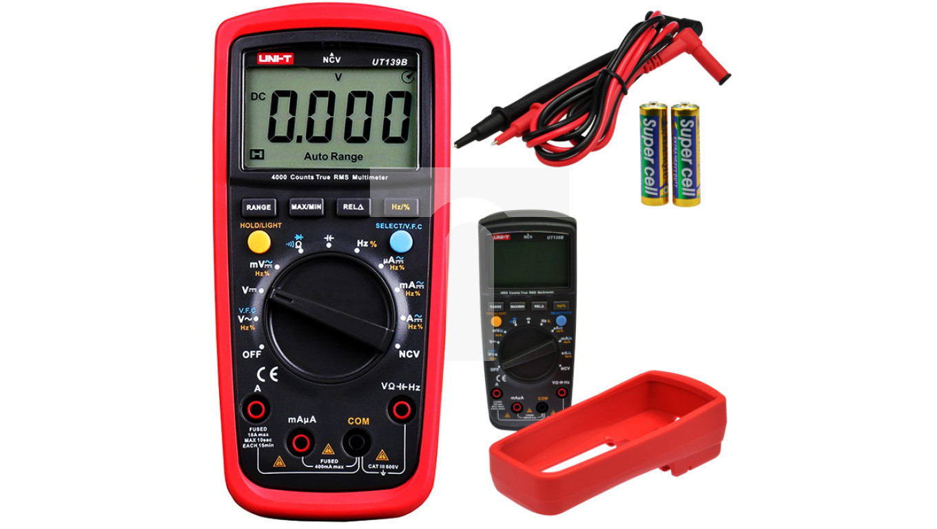 Miernik uniwersalny z pomiarem True RMS multimetr cyfrowy z wyświetlaczem LCD UNI-T UT139B – Uni ...