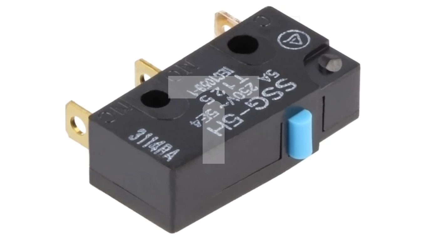 Mikroprzełącznik SNAP ACTION bez dźwigni SPDT 3A/250VAC IP40 SSG-5H ...