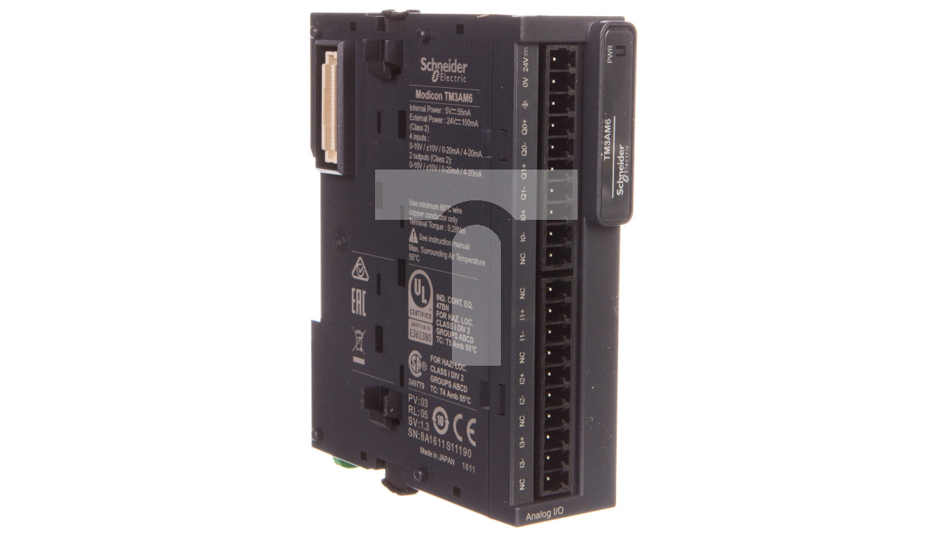 Moduł 4-wejścia 2-wyjścia analogowe Modicon TM3-4I/2O TM3AM6 ...