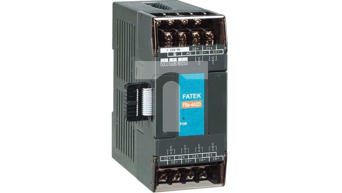 Moduł 4 wejścia analog, 2 wyjścia analog., 14 bitów FBs-4A2D – Fatek | TIM SA