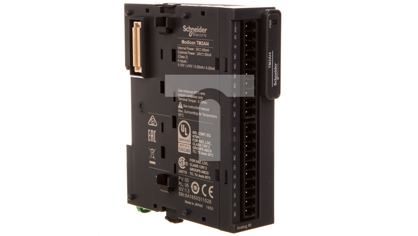 Moduł 4-wejścia analogowe Modicon TM3-4 TM3AI4 – Schneider | TIM SA