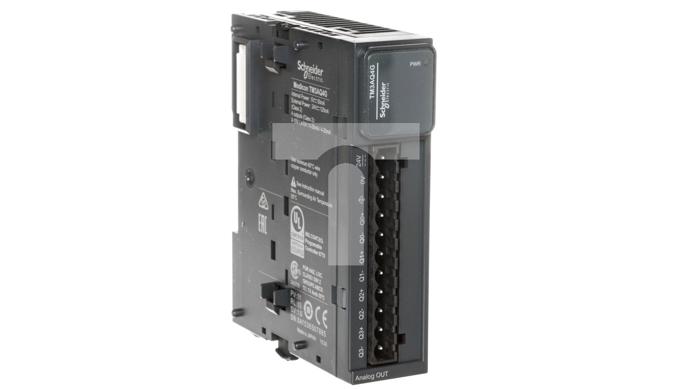 Moduł 4-wyjścia analogowe zaciski sprężynowe Modicon TM3-4 TM3AQ4G ...