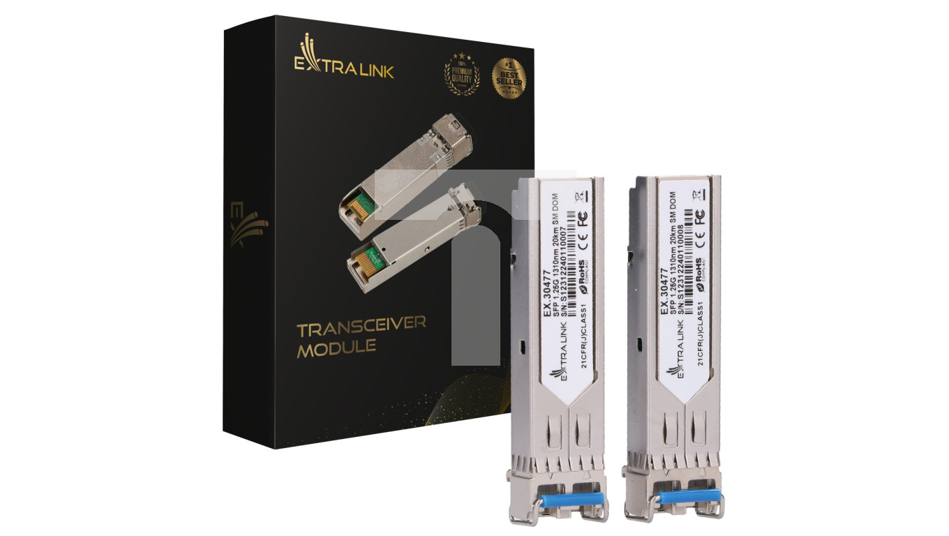Moduł SFP 1,25Gbps, LC/UPC, 1310nm, 20km, single mode, DOM (Dedicated ...