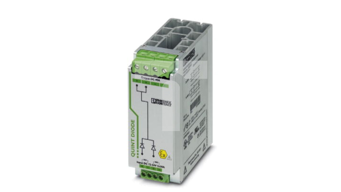 Moduł diodowy szyn nośnych 12-24V DC/2x20A lub 1x40A DIN 2320157 ...