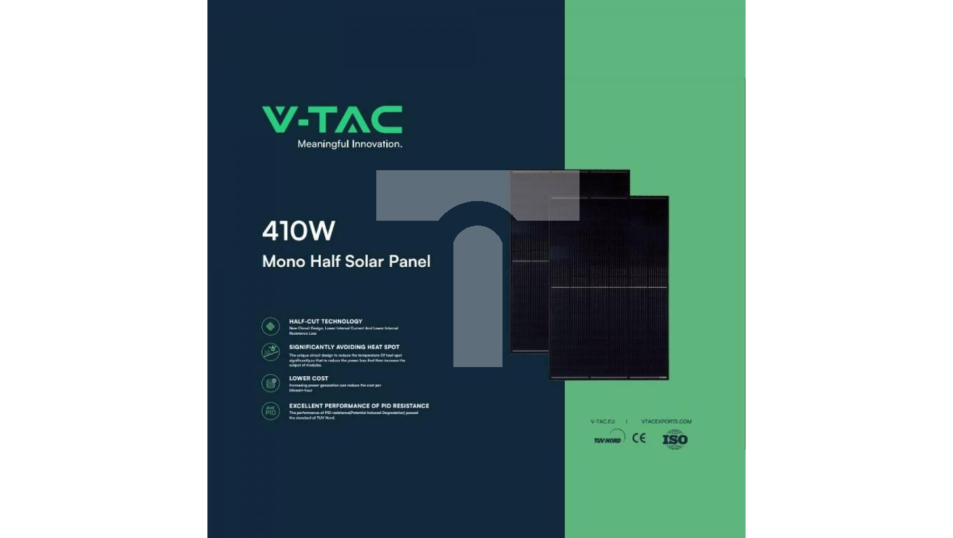 Moduł fotowoltaiczny 410W MONO HALF CEL 1722x1134x35mm 27V ( SET 12szt ...