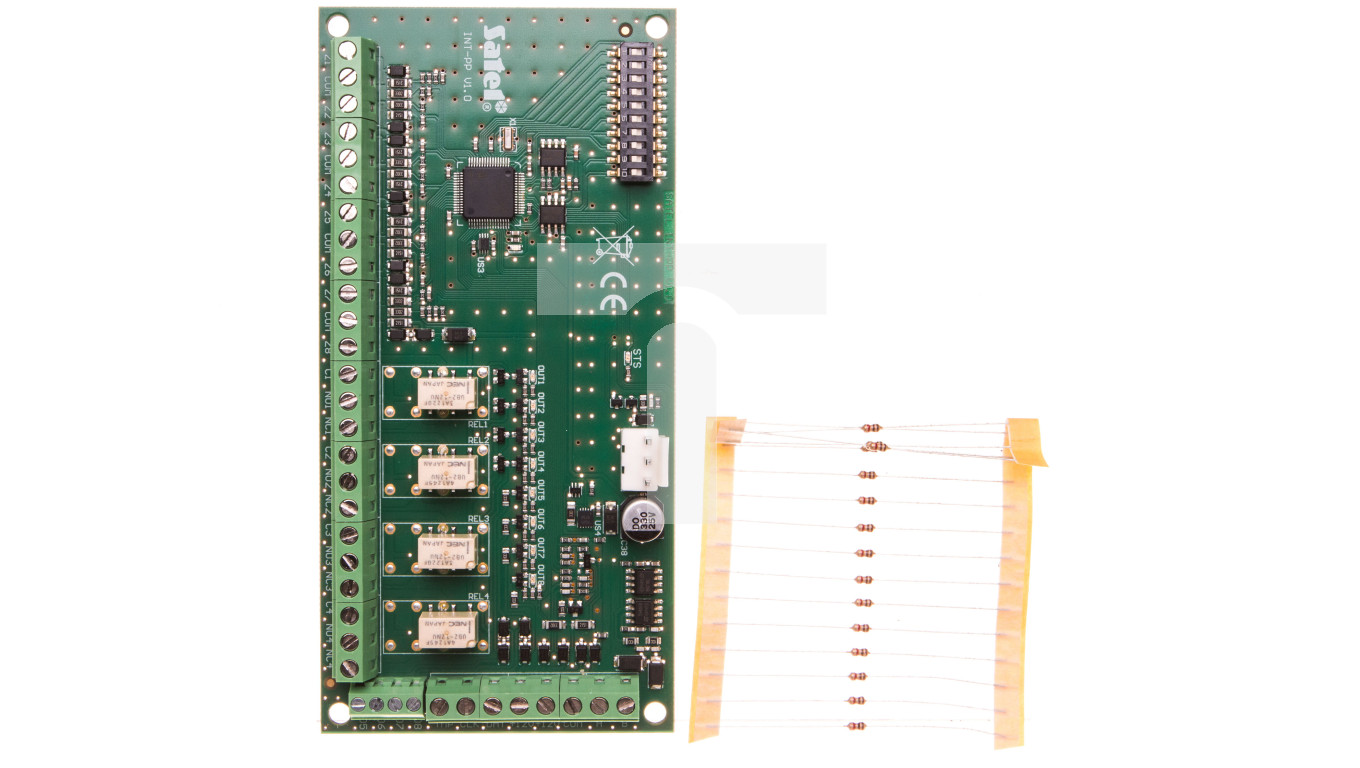 Moduł rozbudowy wejść i wyjść centrali systemu alarmowego serii INTEGRA ...