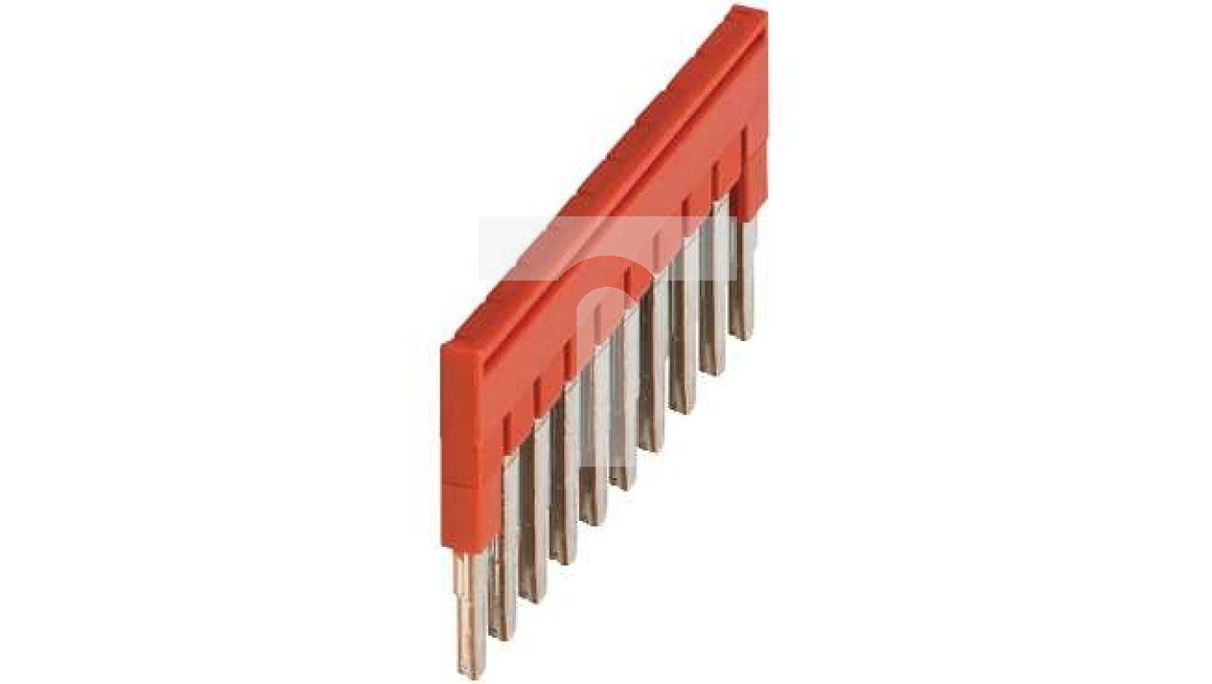 Mostek grzebieniowy 10-torowy 2,5mm2 czerwony NSYTRAL210 /10 szt ...