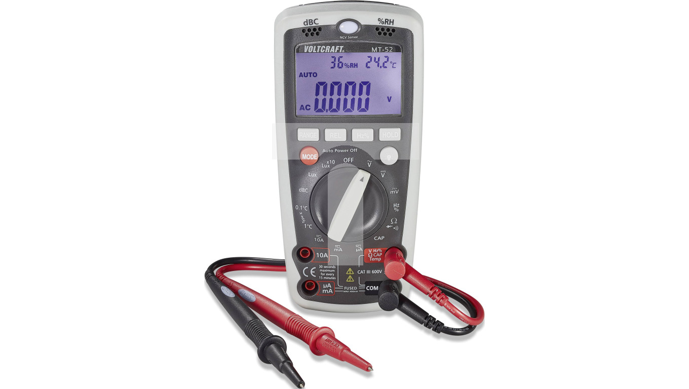 Multimetr cyfrowy wielofunkcyjny VOLTCRAFT MT-52, pomiar 5 w 1 ...