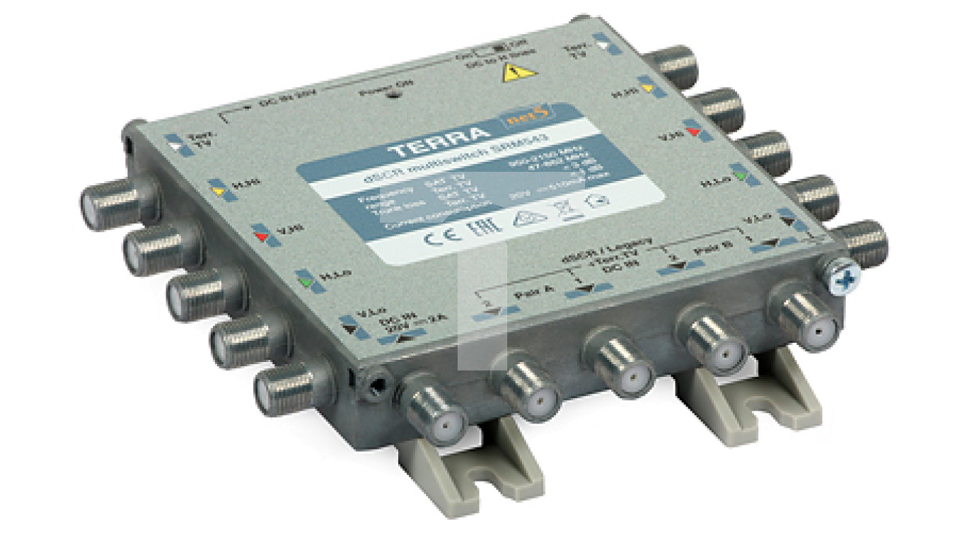 Multiswitch przelotowy SRM-543 Terra z AGC - klasa A z aktywnym torem ...