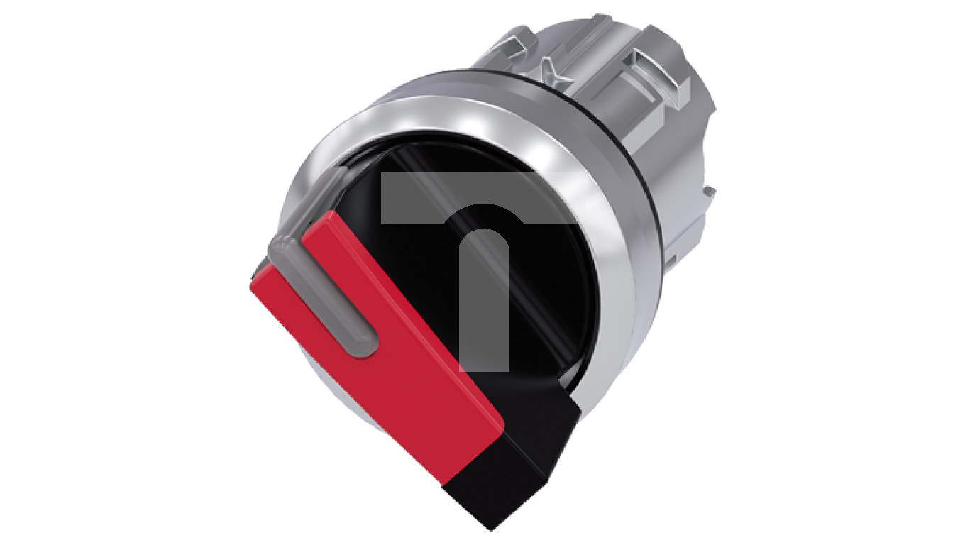 Napęd przełącznika 2 położeniowy O-I 22mm czerwony z podświetleniem bez samopowrotu metal mat ...