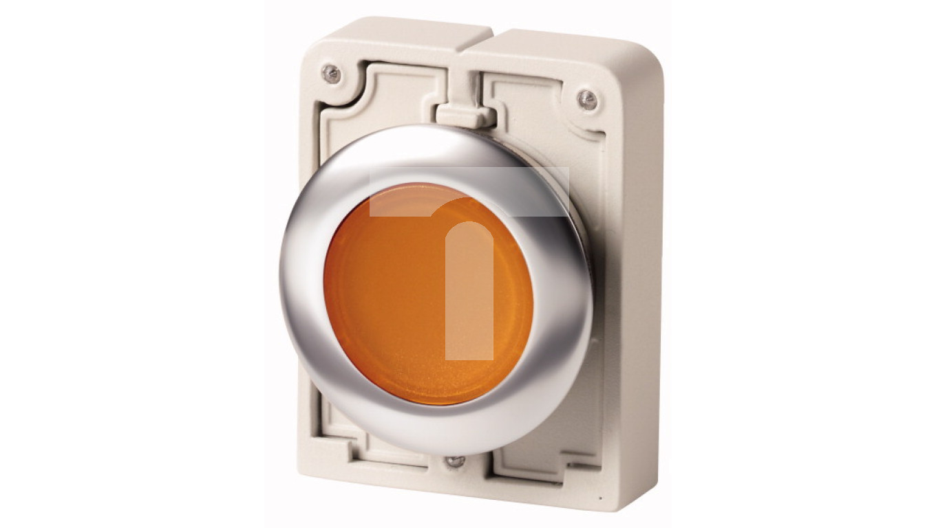 Napęd przycisku 30mm płaski bursztynowy z podświetleniam z samopowrotem M30C-FDL-A 182924 ...