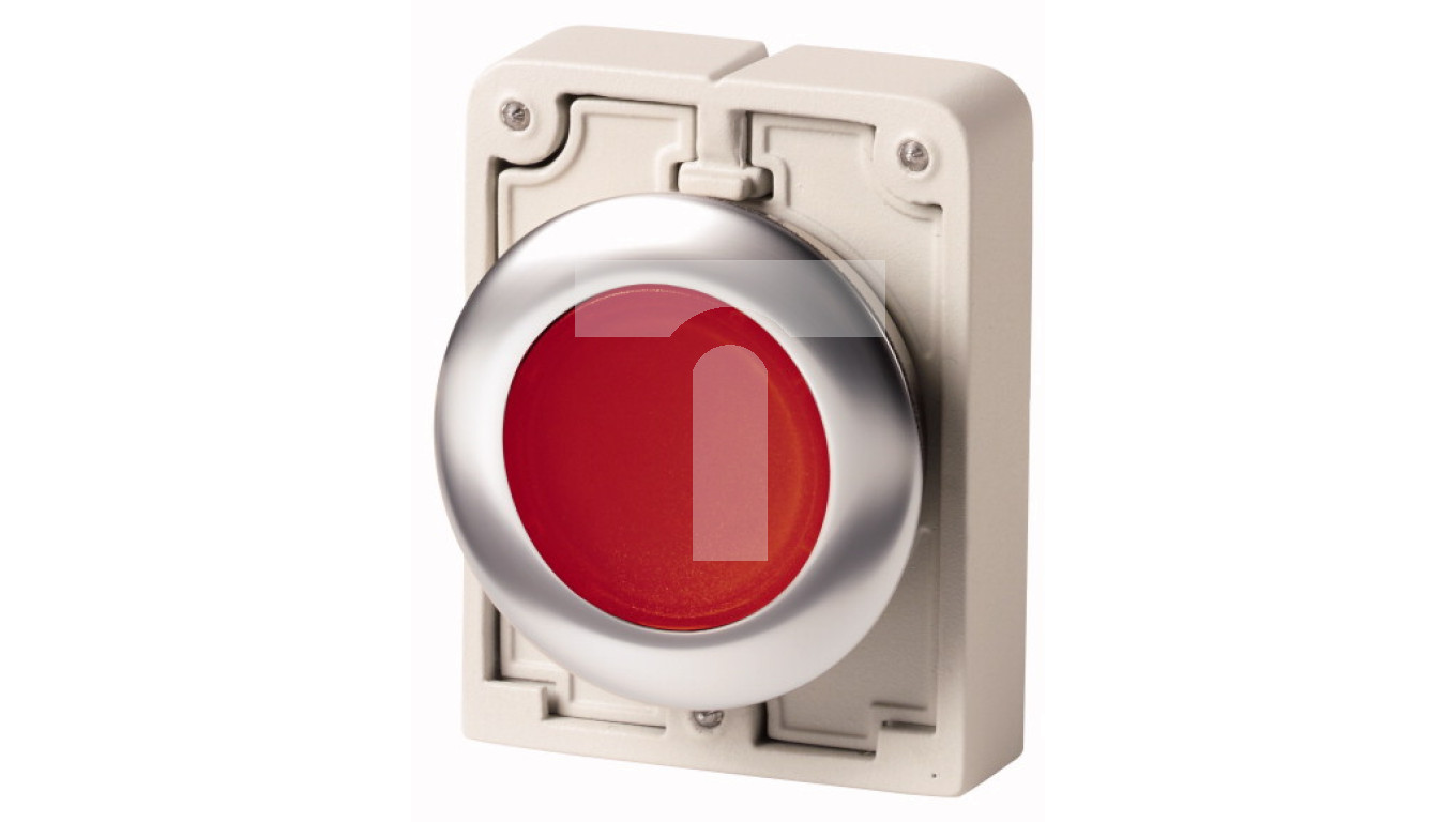 Napęd przycisku 30mm płaski czerwony z podświetleniam bez samopowrotu M30C-FDRL-R 182951 – EATON ...