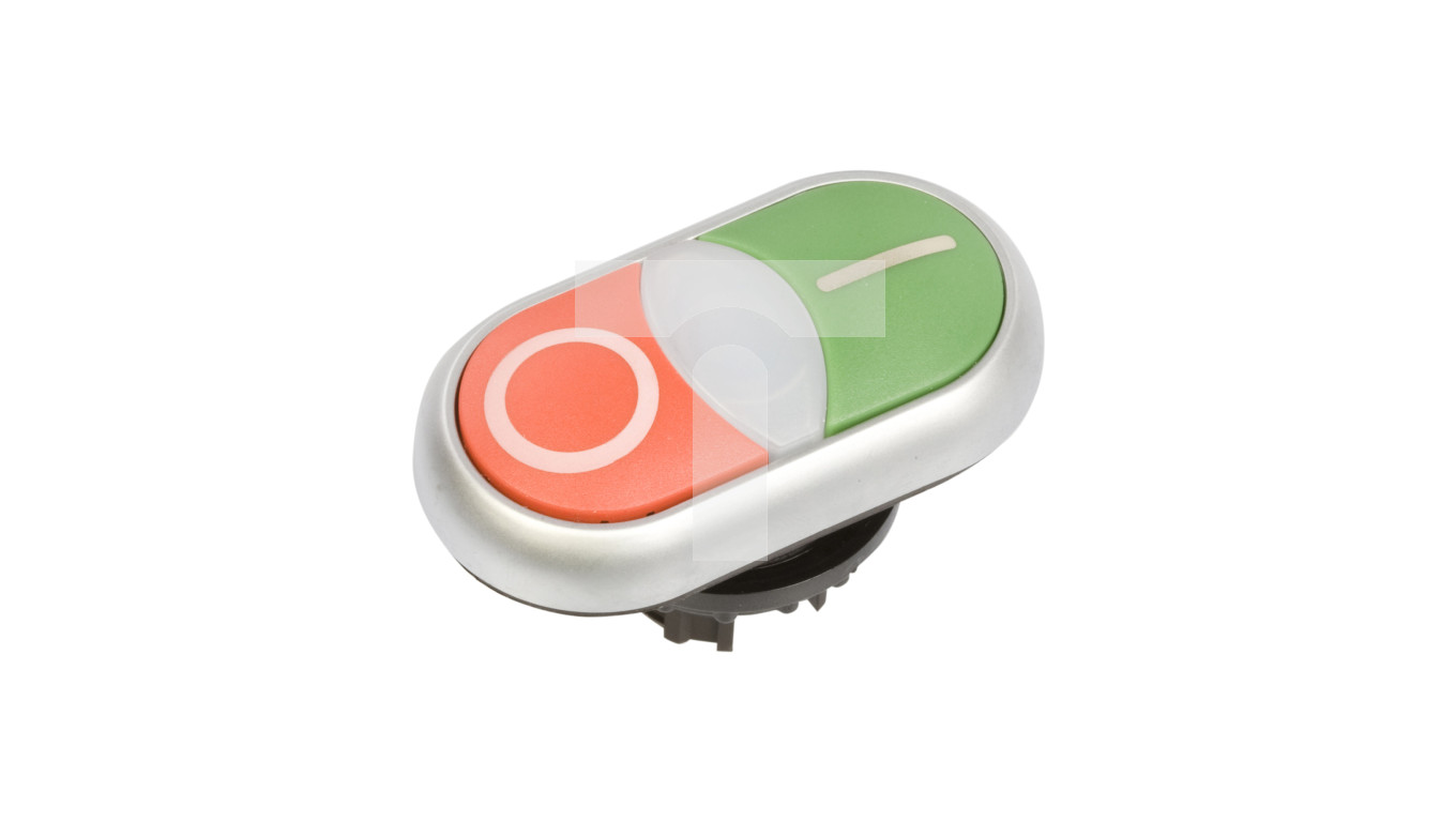 Napęd przycisku podwójny zielony/czerwony /O-I/ z podświetleniem z samopowrotem M22-DDL-GR-X1/X0 ...