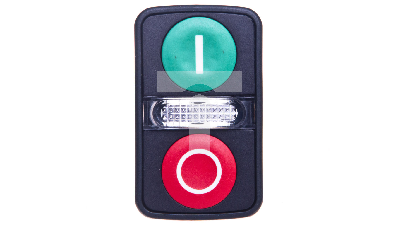 Napęd przycisku podwójny zielony/czerwony /O-I/ z podświetleniem z samopowrotem ZB5AW7A3741 ...