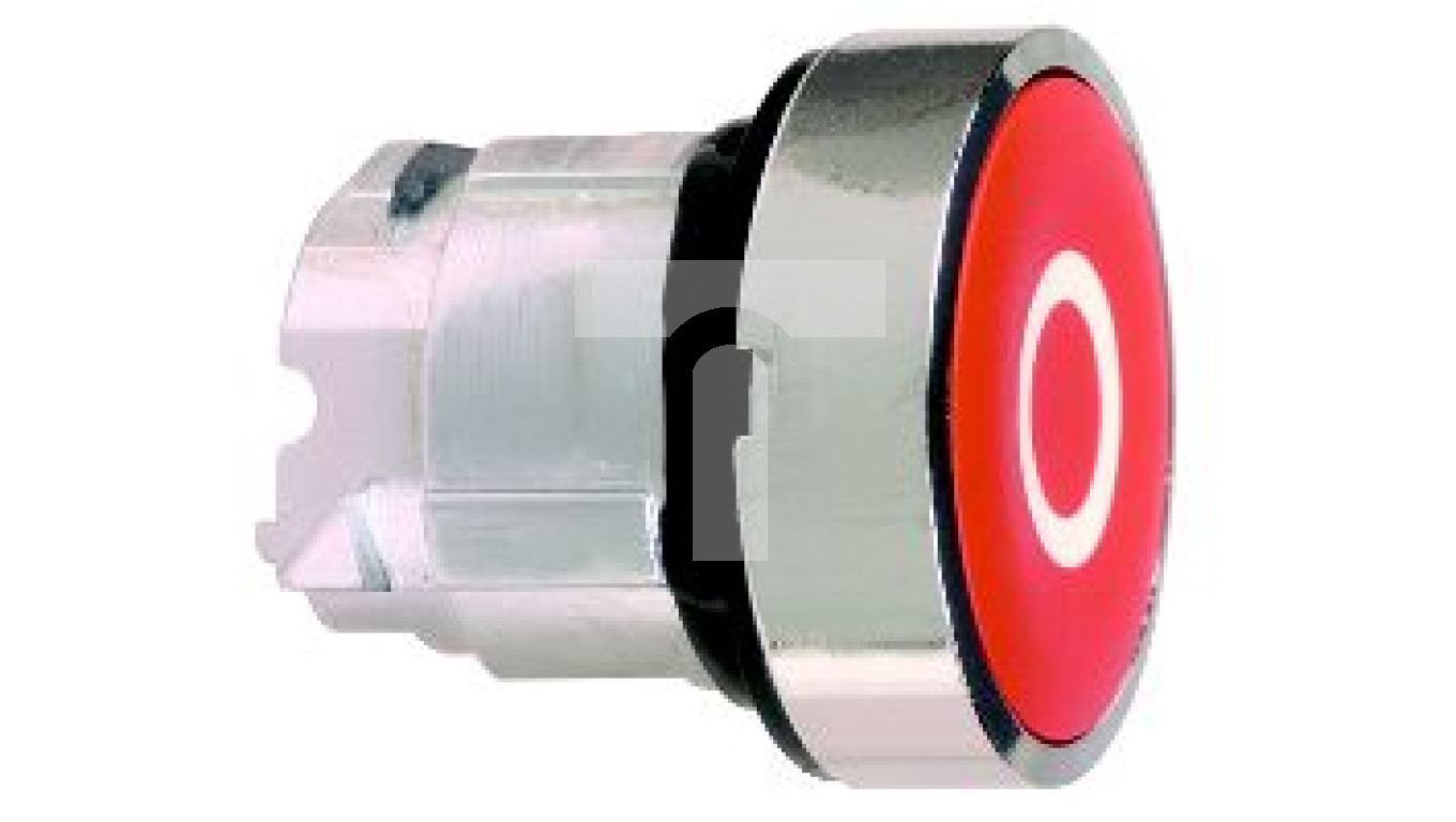 Napęd przycisku z samopowrotem kryty czerwony metalowy z oznaczeniem ,O, ZB4BA432 – Schneider ...
