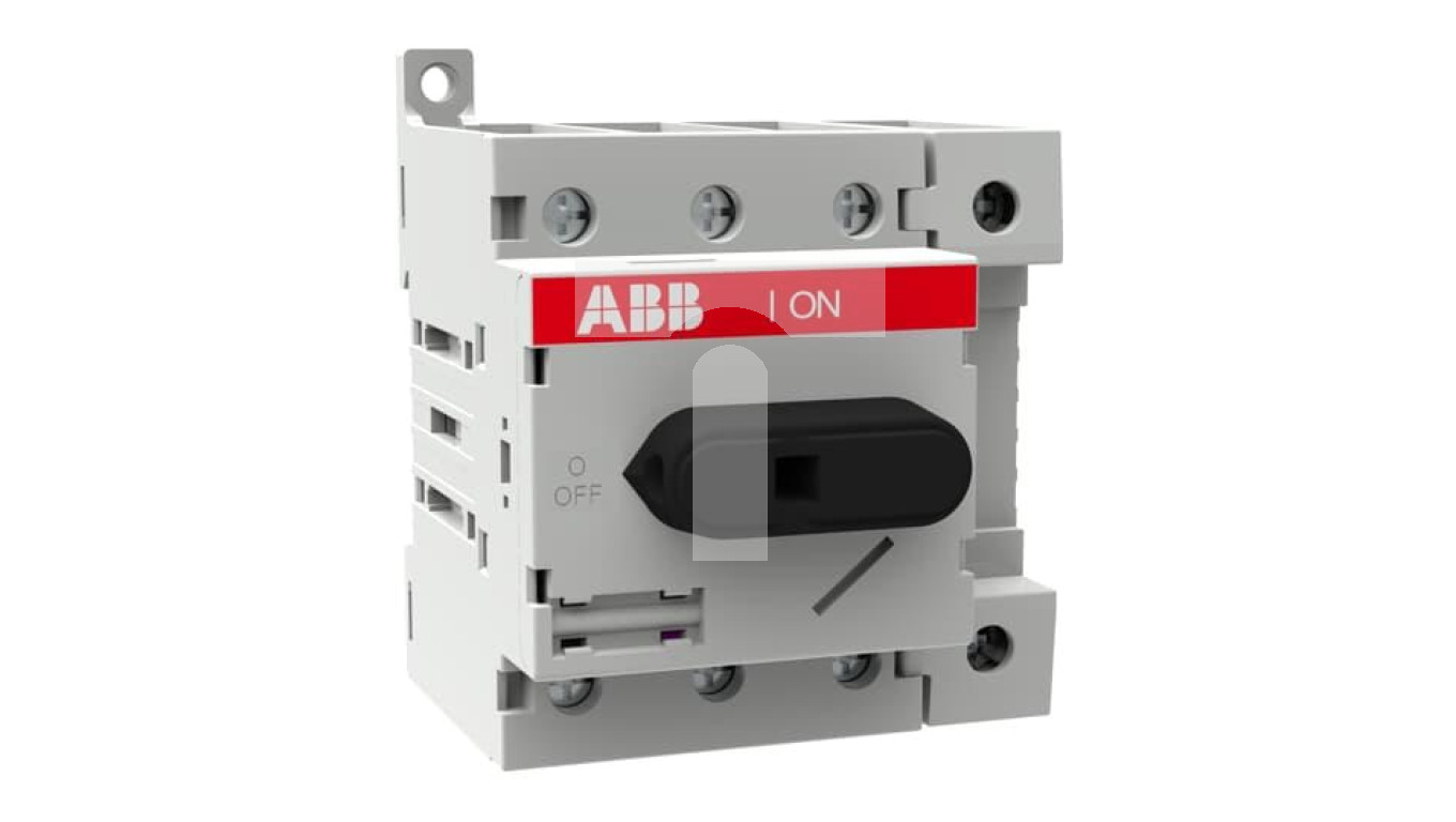 OT63ML4 Rozłącznik modułowy biały 63A, 4P, napęd z przodu, bez wałka i rączki, osłona zacisków ...