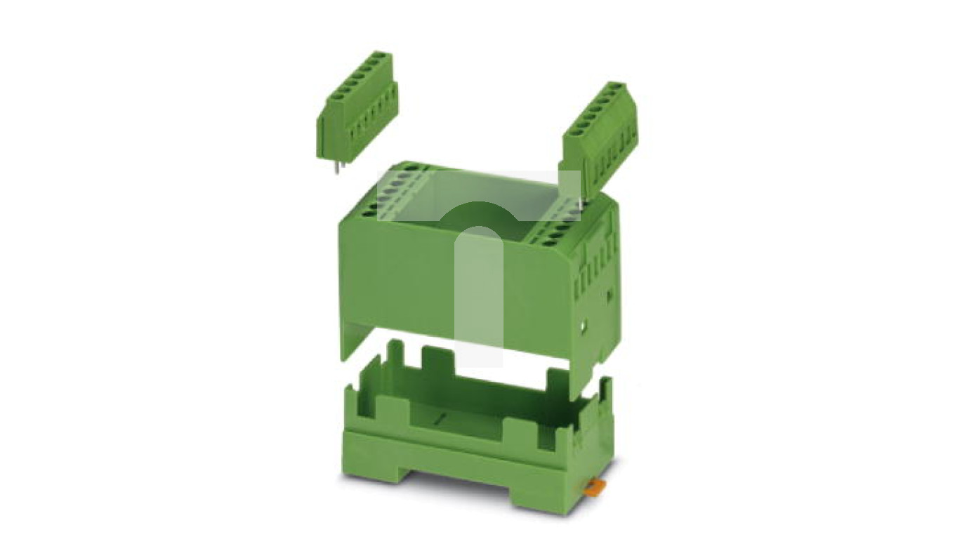 Obudowa do płytek drukowanych raster 5mm zielona ze złączami EMG-37-LG ...