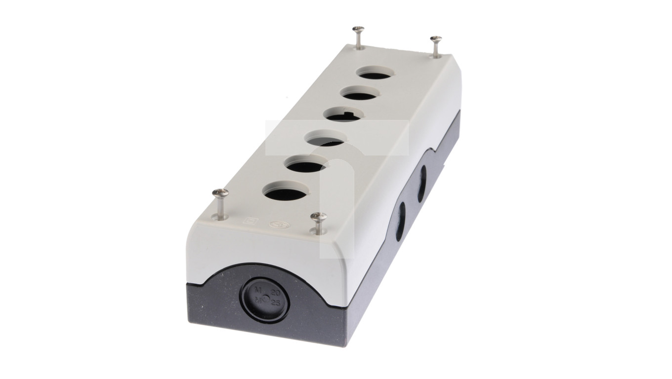 Obudowa kasety 6-otworowa 22mm szara IP67 M22-I6 216540 – EATON | TIM SA