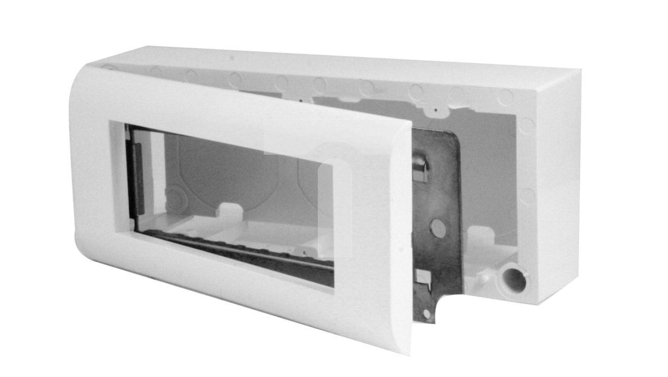 Obudowa natynkowa 6-modułowa do osprzętu w standardzie 45x45mm (zawiera ...