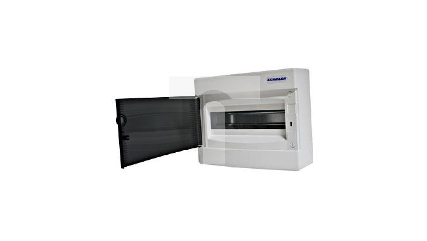 Obudowa natynkowa z tworzywa 1x8 IP40 d.transparentne, N+PE – Schrack ...