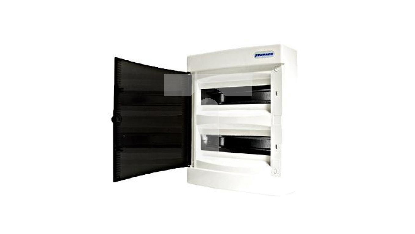 Obudowa natynkowa z tworzywa 2x12 IP40 d.transparentne N+PE – Schrack ...