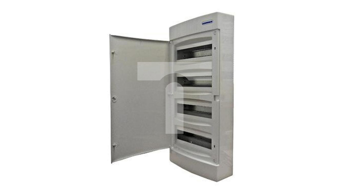Obudowa natynkowa z tworzywa 4x12 IP40 drzwi białe N+PE – Schrack ...