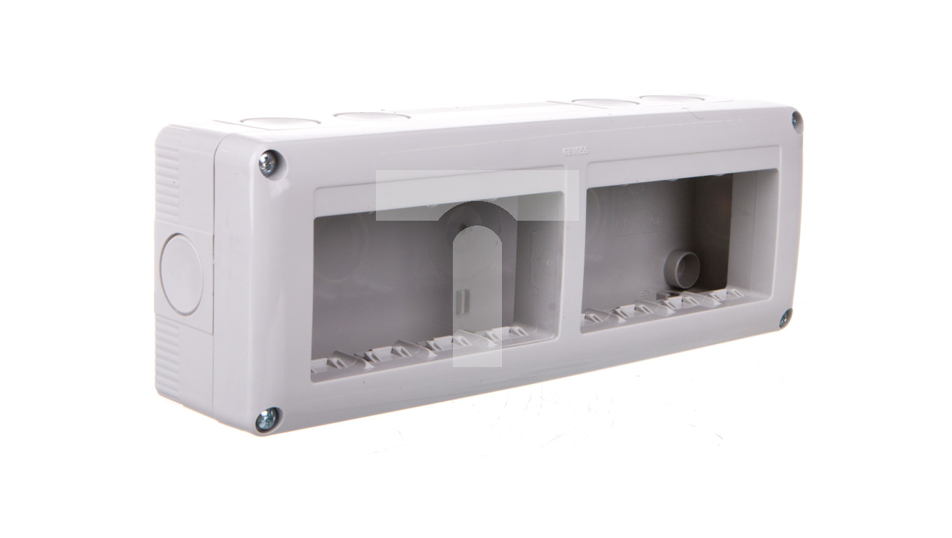 Obudowa pozioma 2x4 modułów IP40 RAL7035 GW27006 – GEWISS | TIM SA