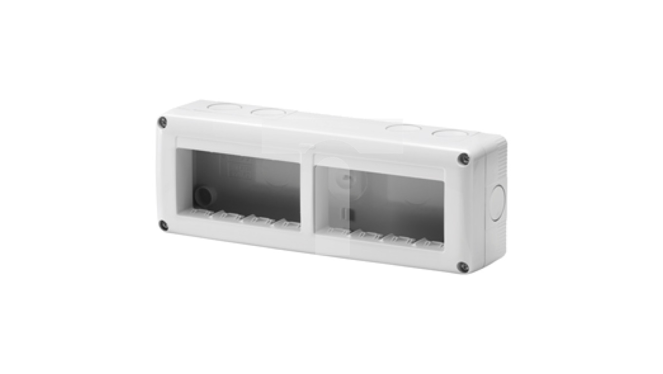 Obudowa pozioma 2x4 modułów IP40 RAL7035 GW27006 – GEWISS | TIM SA
