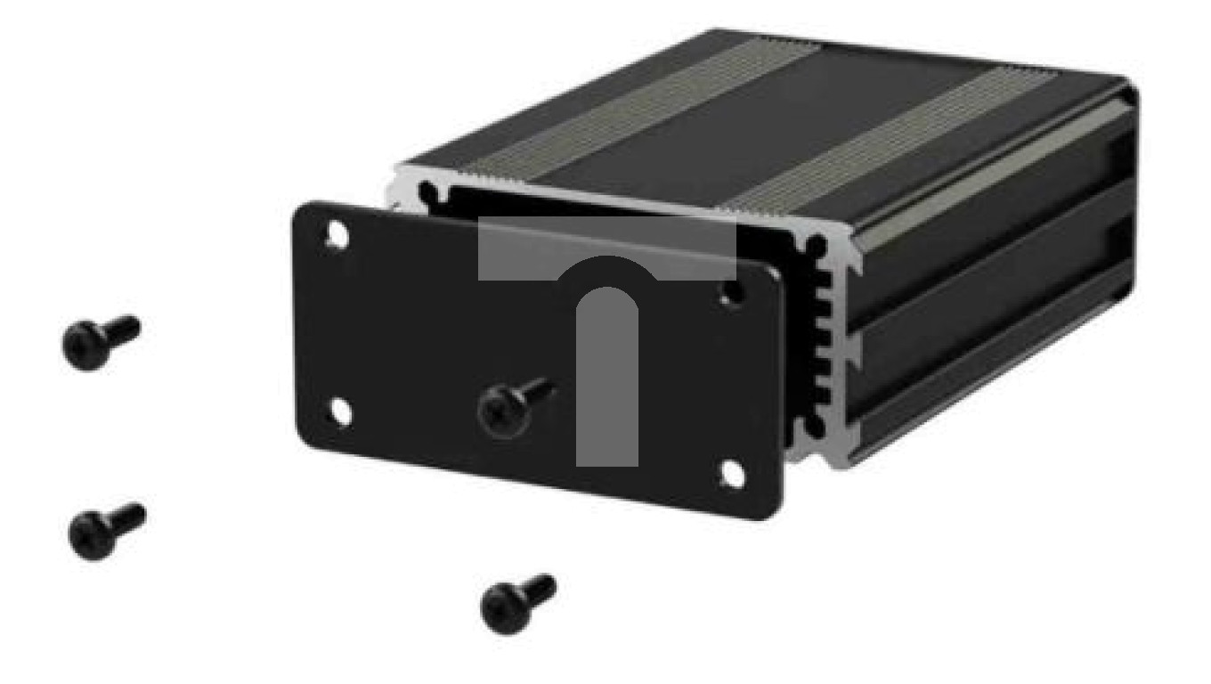 Obudowa urządzeń elektronicznych, Aluminium, Czarny, 120 x 63.5 x 30mm ...
