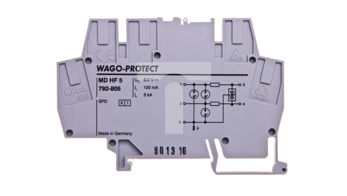 Ochronnik przeciwprzepięciowy w złączce do sieci PROFIBUS MDHF5 792-805 ...