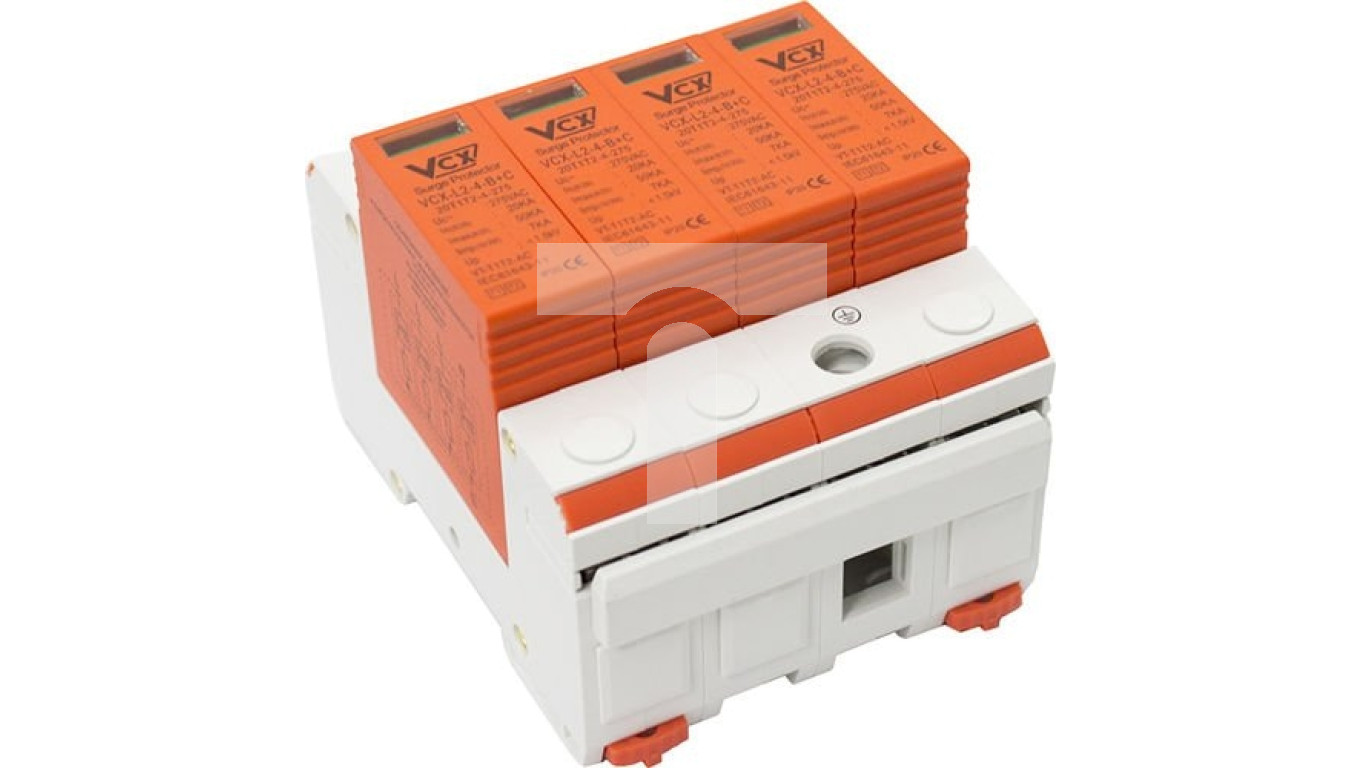 Ochronnik przepięć-ogranicznik modułowy 4P 7kA 275V TYP 1+2 B+C 7kA ...