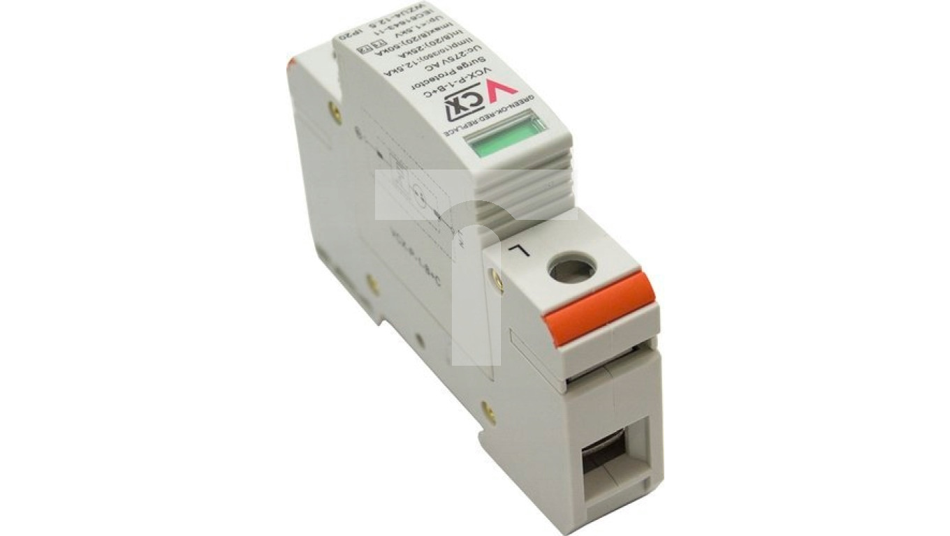 Ochronnik przepięć ogranicznik modułowy z iskiernikiem 1P 1-F TYP 1+2 B ...