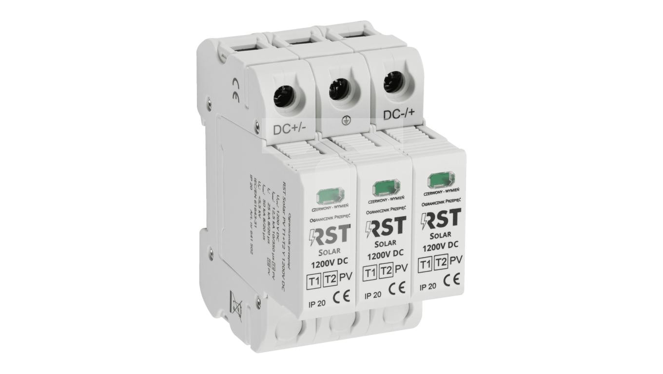 Ogranicznik przepięć B+C Typ 1+2 DC, RST Solar PV T1+T2 Y 1200V DC 641 ...