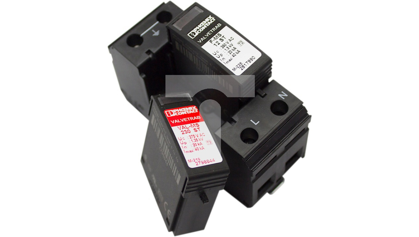 Ogranicznik przepięć C Typ 2 2P 20kA VAL-MS 230/1+1 2804429 ochronnik ...