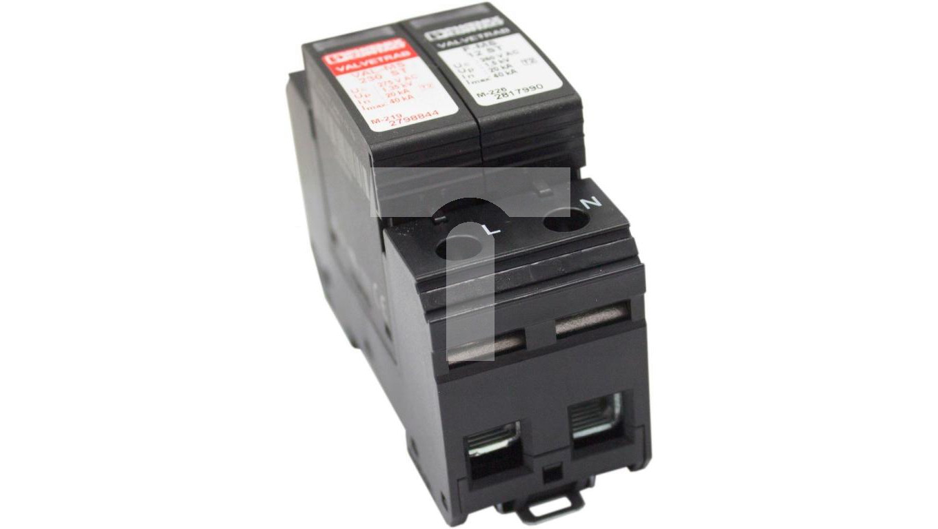 Ogranicznik przepięć C Typ 2 2P 20kA VAL-MS 230/1+1 2804429 ochronnik ...