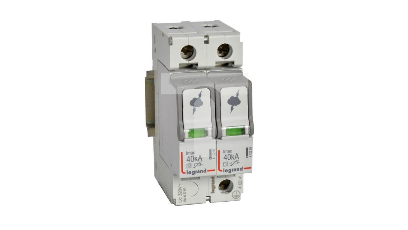 Ogranicznik przepięć C Typ 2 2P 40kA 320V AC 1,7kV ON 300 TT, TN (TNC, TNS) 412241 – LEGRAND ...