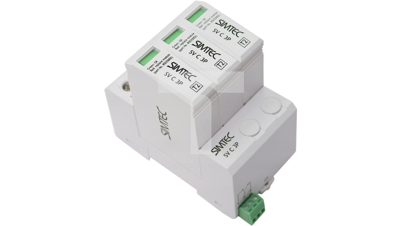 Ogranicznik przepięć PV 1000V C typ 2 3-polowy fotowoltaiczny T2 SIMTEC 85034002 – Simet | TIM SA
