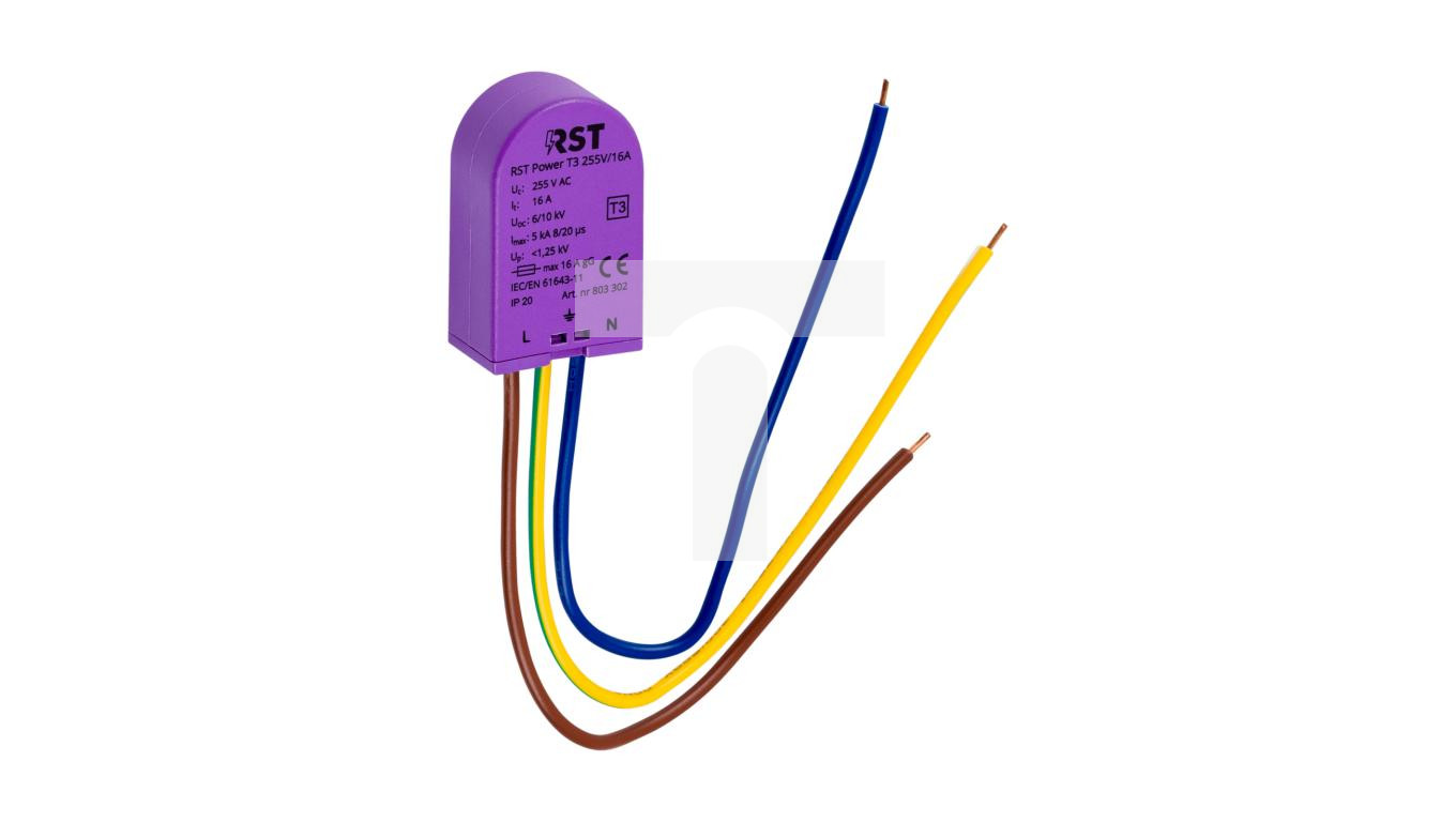 Ogranicznik przepięć RST Power Typ T3 255V/16A /803 302/ – RST | TIM SA