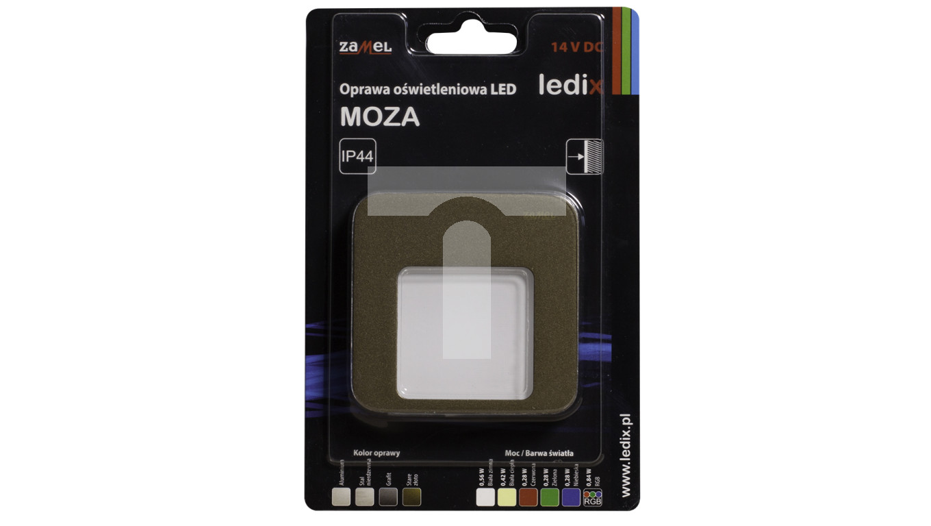 Oprawa LED MOZA NT 14V DC ZLO zielona 01-111-44 LED10111144 – ZAMEL ...