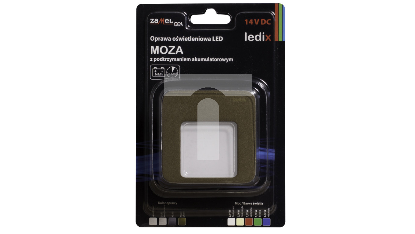 Oprawa LED MOZA PT 14V DC akumulator ZLO niebieska 01-213-45 ...