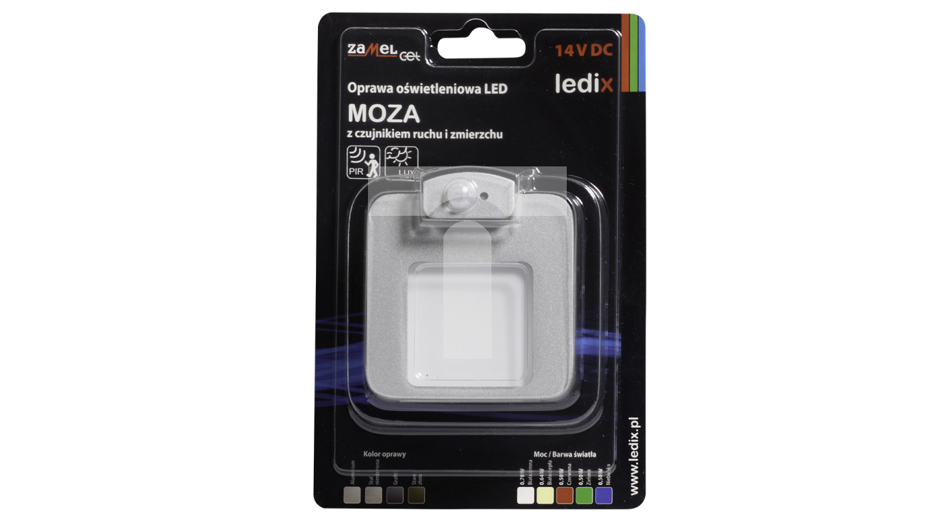 Oprawa LED MOZA PT 14V DC czujnik ALU niebieska 01-212-15 LED10121215 ...