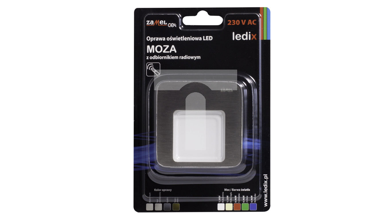 Oprawa LED MOZA PT 230V AC radio STA czerwona 01-224-23 LED10122423 ...