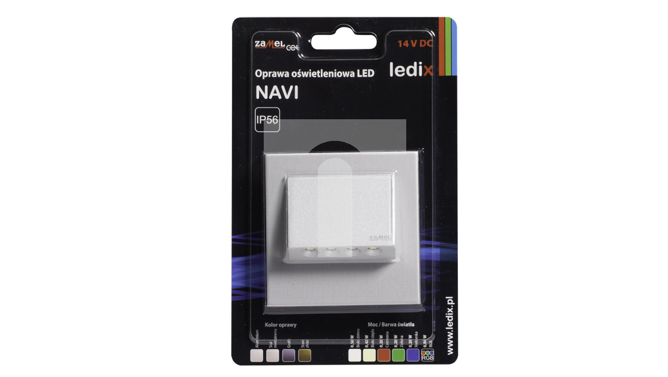 Oprawa LED NAVI z ramką NT 14V DC ALU biała ciepła 11-111-12 ...