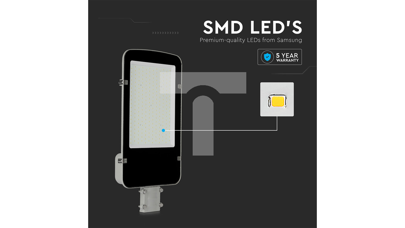 Oprawa Uliczna LED 150W 14100lm 4000K Dioda SAMSUNG IP65 Szary 5 Lat ...