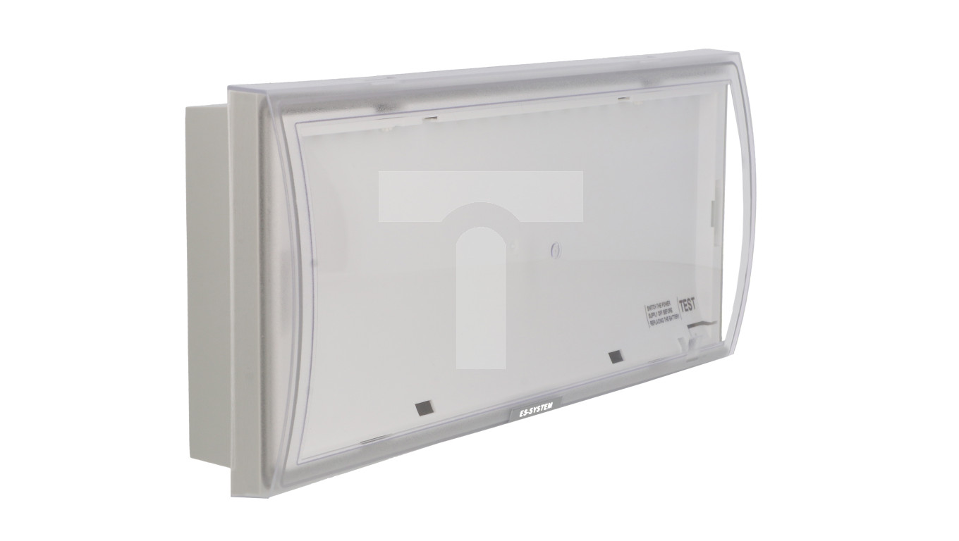 Oprawa awaryjna 1,2W 3h MONITOR1 LED Jednostronna IP65 korpus biały jasna/ciemna LED OP2-S1 ...