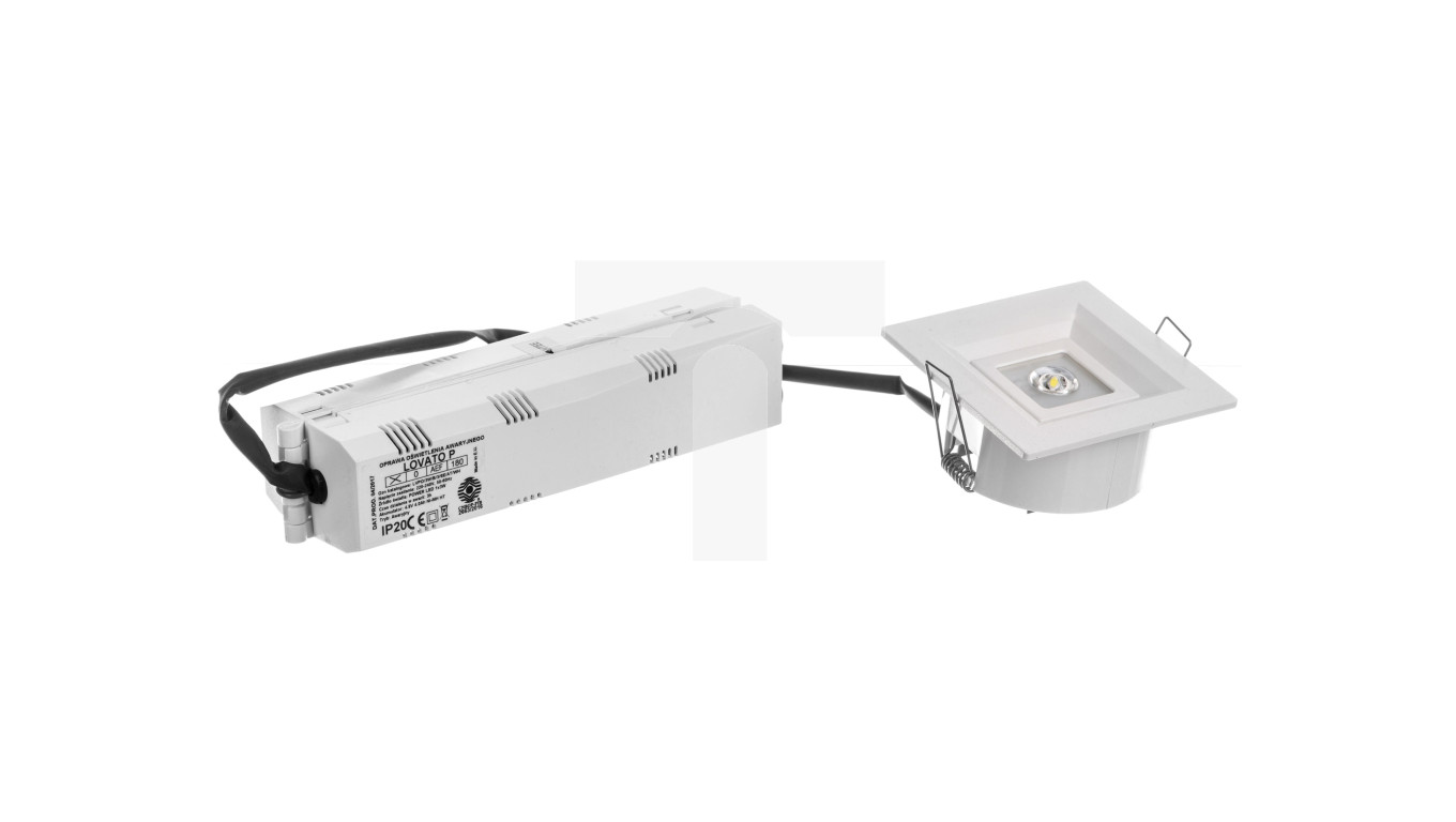 Oprawa awaryjna LED 3W LOVATO P LED otwarta 3h jednozadaniowa autotest ...