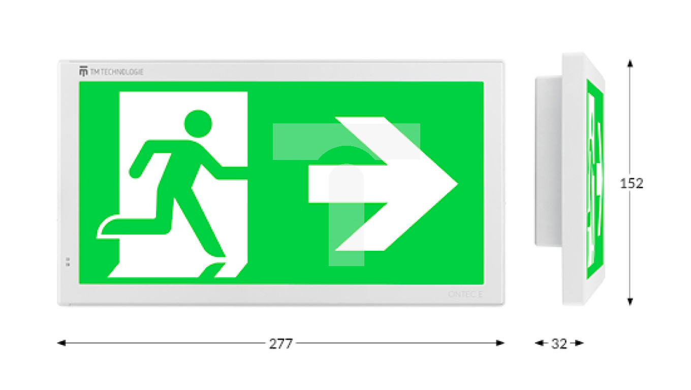 Oprawa ewakuacyjna ONTEC E E1P 301 M AT W TM-OE.EPATM300W – TM ...