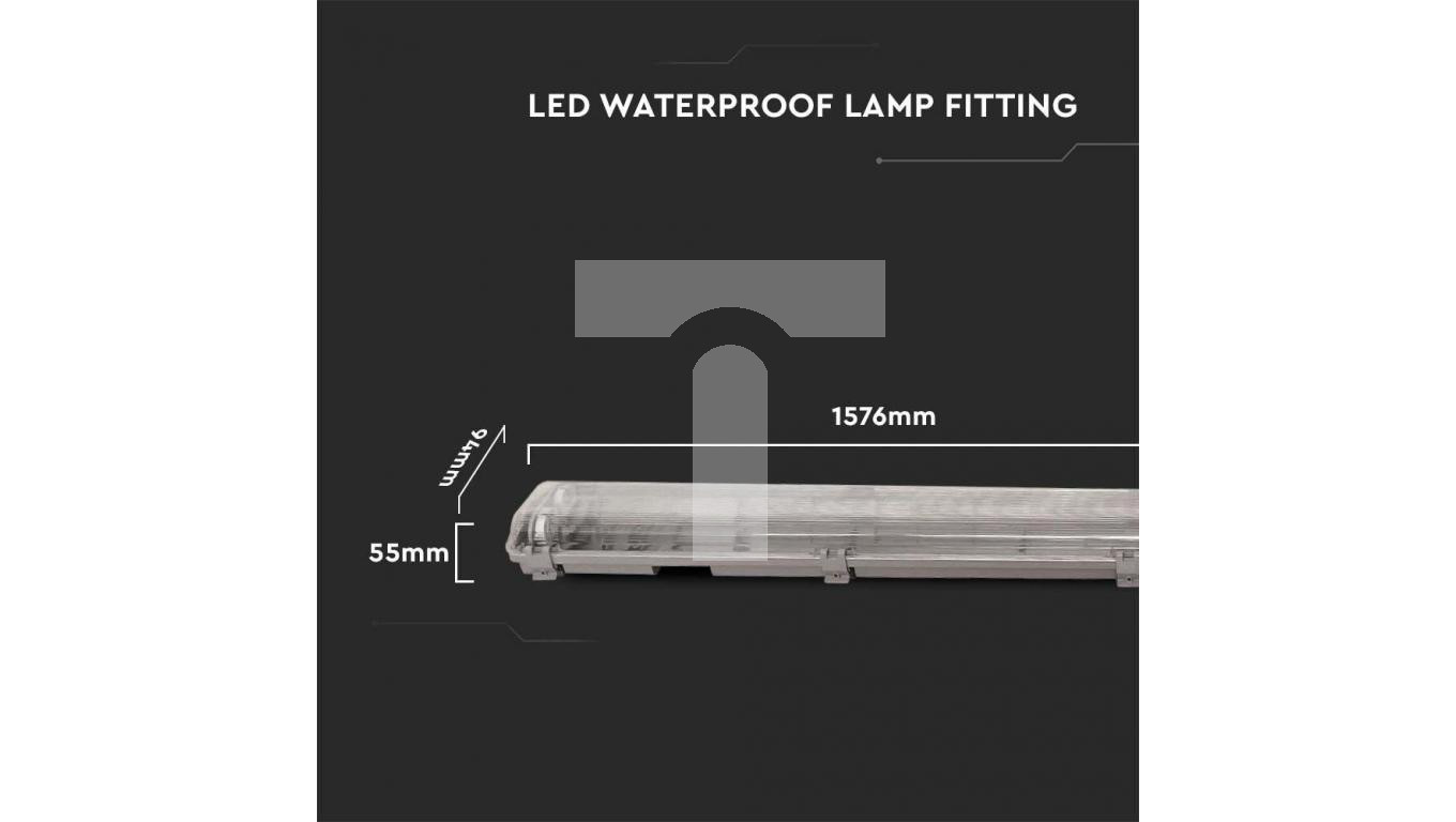Oprawa hermetyczna pod 2 świetlówki LED 150cm G13 IP65 7884 – V-TAC POLAND sp. z o.o. | TIM SA