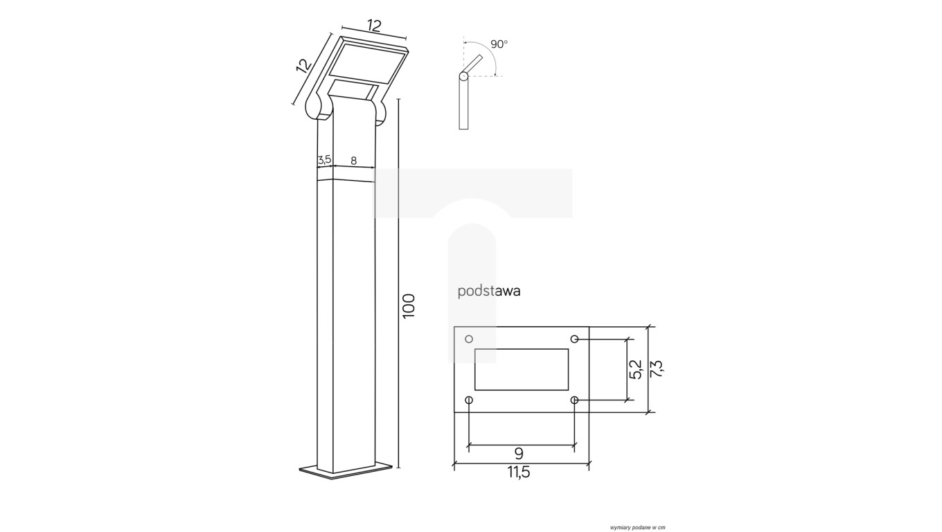 Oprawa oświetleniowa zewnętrzna, stojąca Neo 11702-1000 DG, LED 10W ...
