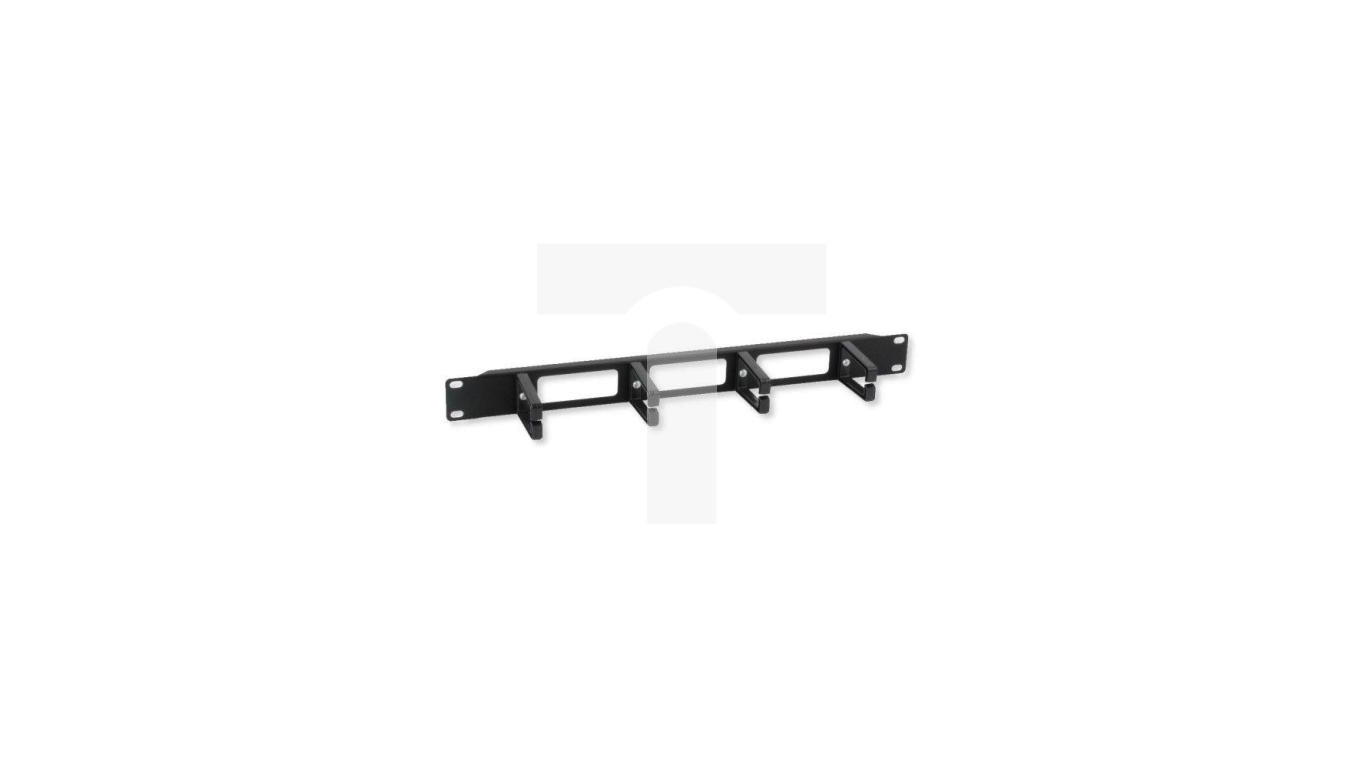 Organizer kabli 1U do szaf rack 19, 4x67mm, czarny – INTELLINET | TIM SA